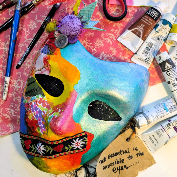 Inside Out: Self-portrait Mask Making - Dots & Lines I Your Creative ...